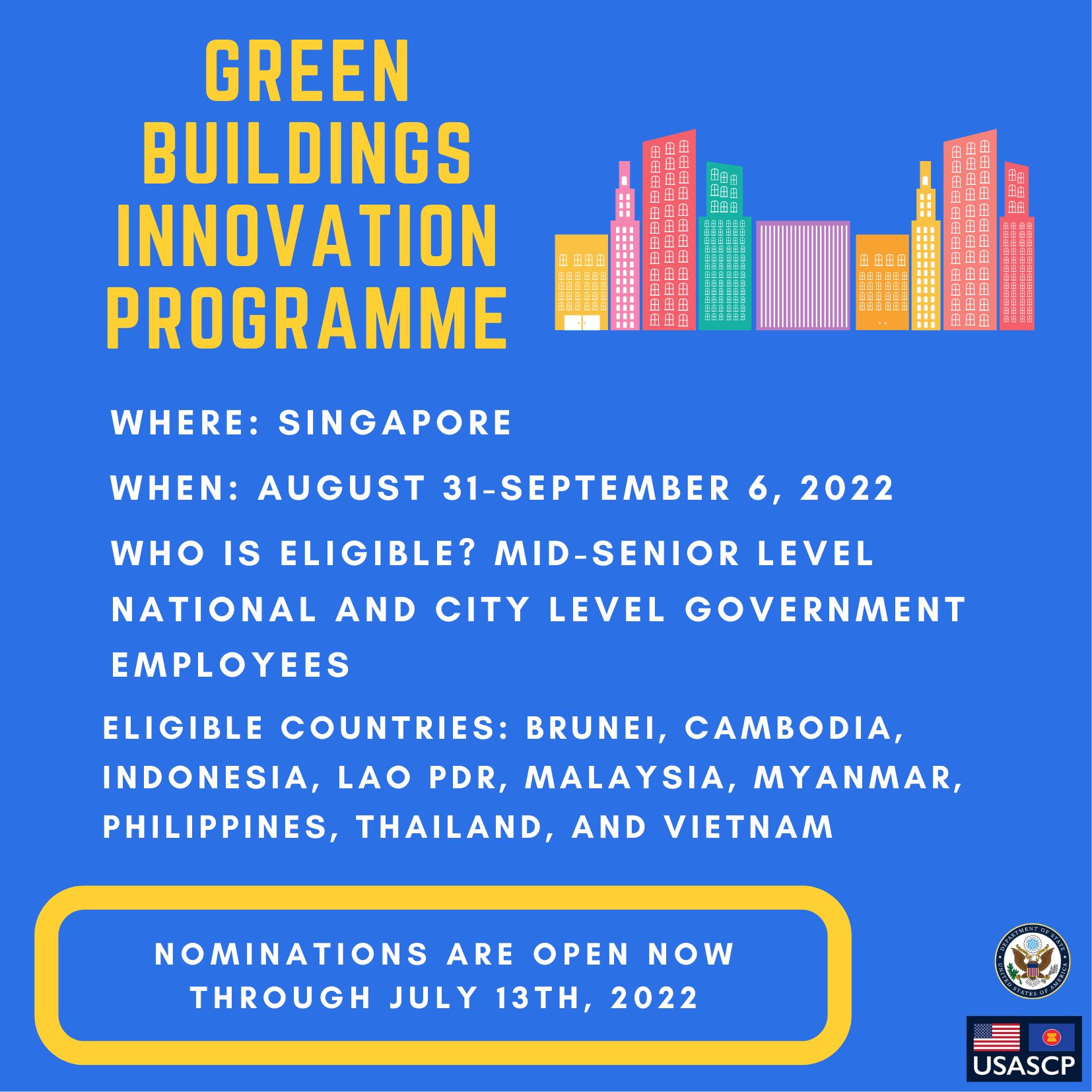 Green Buildings Innovation Program : U.S.-ASEAN Smart Cities Partnership